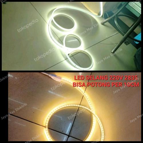 Jual lampu led selang / strip smd 2835 potong 10cm warna putih / warm ...