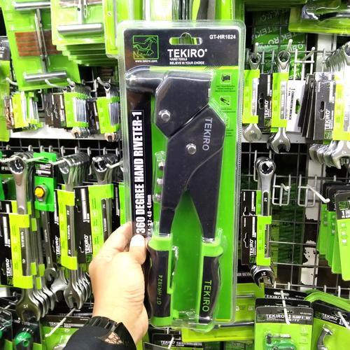 Jual tang rivet 360 drajat TEKIRO hand rivet swifel 360-1 alat tembak ...