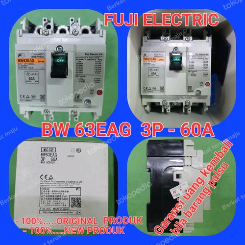 Jual Mccb fuji Electric Type BW63EAG 3p 60A ( 2.5ka) - Jakarta Barat ...