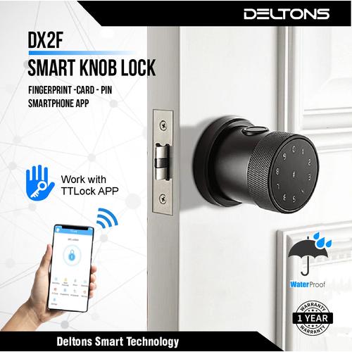 Promo Fingerprint Smart Door Lock Smart Lock Door Card Password App ...
