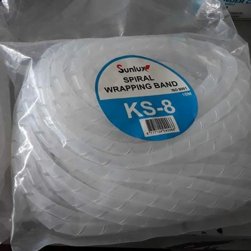 Jual Kabel Spiral KS8 Wrapping Band KS 8 Sunlux Pembungkus Kabel Putih ...