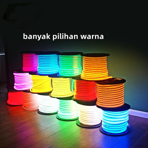 Jual Lampu led neon flex AC 220v 100m full 100 meter FREE 5 SOKET ...