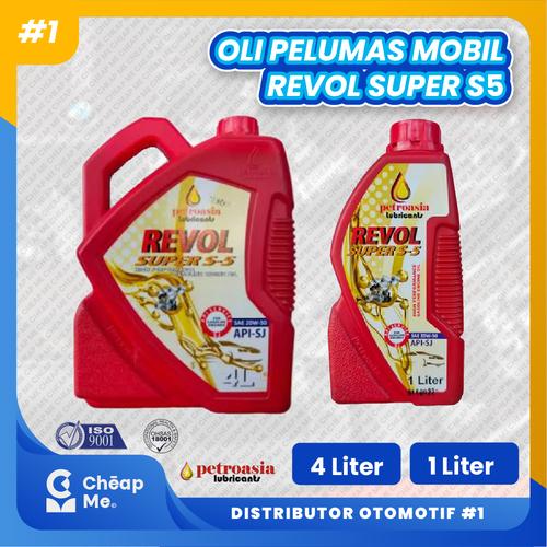 Jual Oli Mobil Petroasia Revol Super S5 SAE 20W 50 API-SL 1 Liter 4 ...