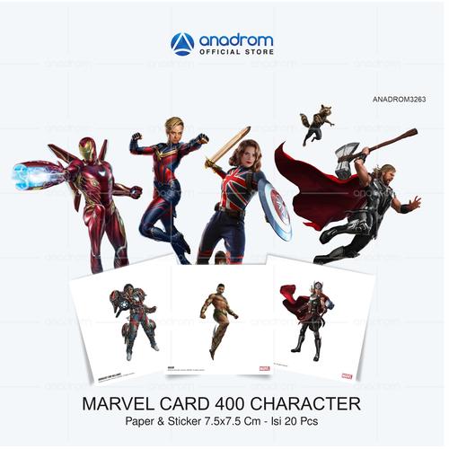 Jual Marvel MCU Card 400 Character I Paper cart 260 gsm - PAKET 11 ...