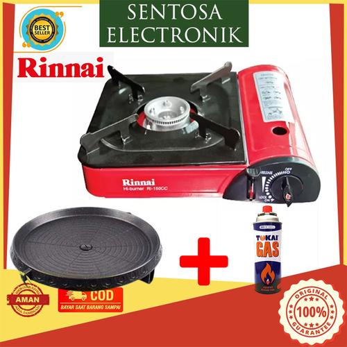 Jual Paket Barbeque/BBQ Set Kompor Portable RINNAI 150CC+Bulgogi Bulat ...