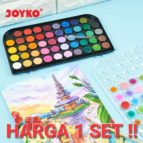 Jual Joyko Watercolor Set Cat Air Joyko Lukis Watercolour 36 48 Warna ...