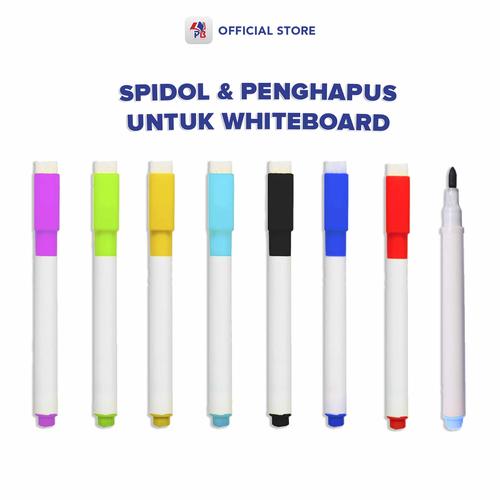 Jual Spidol Penghapus Whiteboard Spidol Warna Satuan Wipe And Clean ...