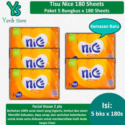 Jual Tissue nice 180s x 5 berat sekitar 900 gram lebih irit dari 1000 ...