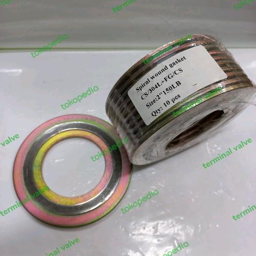 Jual spiral wound gasket SWG Ansi 150 besi 2 inch/SWG 2" ansi 150 CS ...