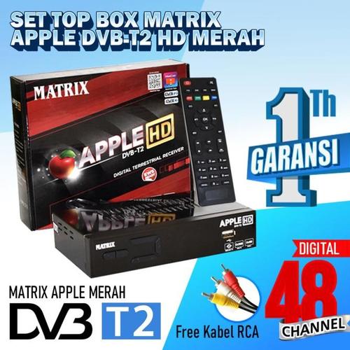 Jual Set Top Box DVB T2 Matrix Garuda Apple Receiver TV Digital RCA ...