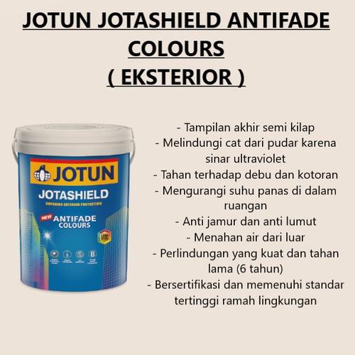 Jual CAT TEMBOK JOTASHIELD ANTIFADE COLOURS JOTUN WARNA PUTIH (2,5 LITER) - Ultra Clean - Kota ...