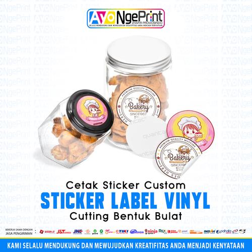 Jual Cetak Stiker Kemasan Makanan & Minuman - Bahan Vinyl Tahan Air ...