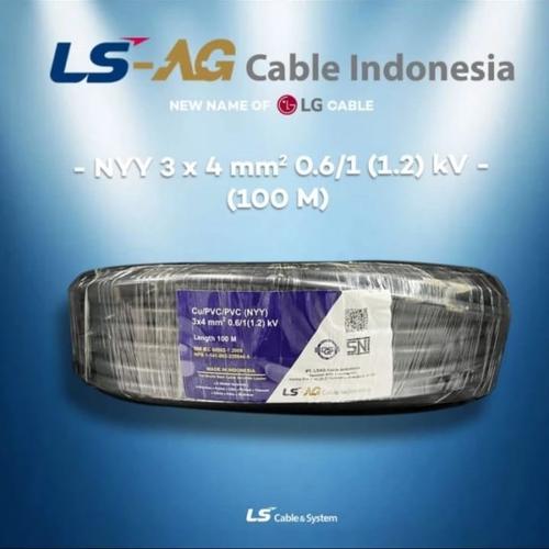 Jual Kabel Listrik LSAG LS-AG NYY 3x4mm2 Outdoor 100m (Setara Supreme ...