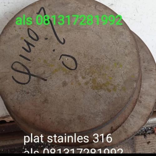 Jual plat sus 316 tebal 6mm x diameter 120mm / plat potongan bulat ...