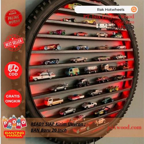 Promo Rak HotWheels Rak Hias Rak dinding Hot Wheel Rak Pajangan Roda ...