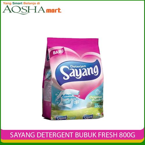 Jual SAYANG DETERGENT BUBUK ORIGINAL FRESH SABUN CUCI PAKAIAN 800GRAM ...
