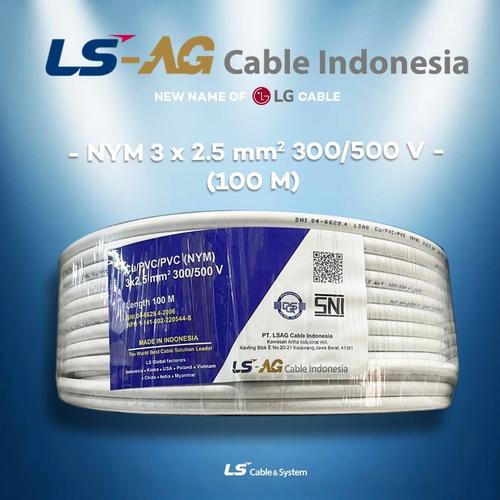 Promo Kabel Listrik LSAG LS-AG NYM 3x2.5mm2 300/500V 100m (Setara ...
