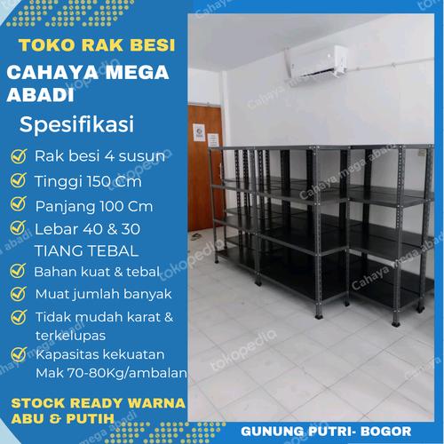Jual Rak Besi file file rak buku rak gudang 4 SUSUN TIANG TEBAL 2MM ...