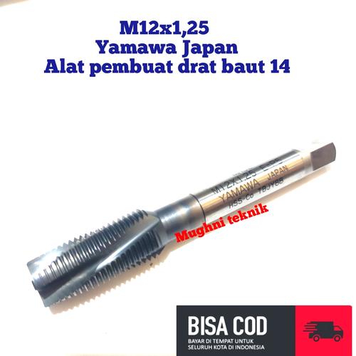 Jual M12x1,25 TAP MESIN YAMAWA JAPAN ALAT PEMBUAT DRAT BAUT 14 ...