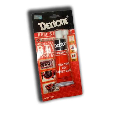 Jual Lem Silikon Red Dextone 70 Gram / High Temp RTV Silicone Red 70gr ...