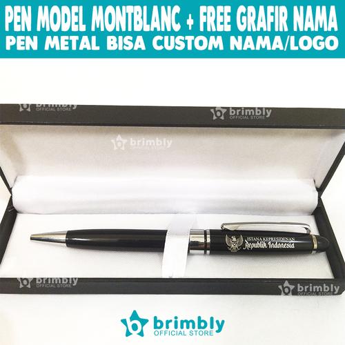 Jual Pulpen elegan free tambah nama | Pulpen metal + Custom Nama/Logo ...