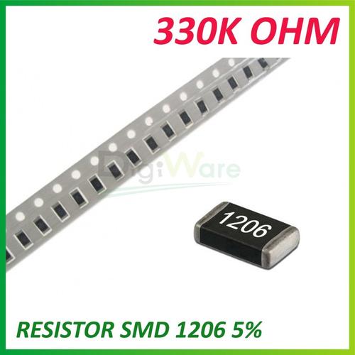 Jual Resistor SMD 330K OHM 1206 5% - Kota Surabaya - DigiWare Store ...