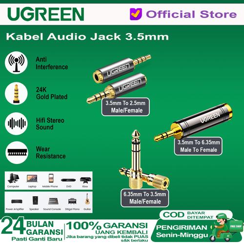 Jual Kabel Audio Jack 3.5mm To 6.35mm/6.5mm & 2.5mm Male/Female Adapter - 20502 - Jakarta Pusat ...