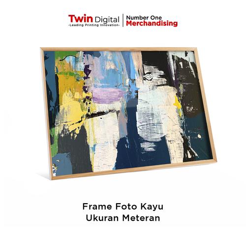 Promo Wooden Photo Frame Pigura Bingkai Foto Kayu Jati Belanda Meteran ...