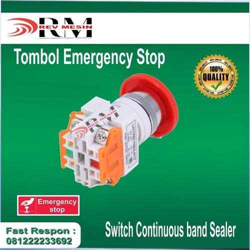 Jual Tombol Emergency Stop Switch Continuous band Sealer - Kab ...