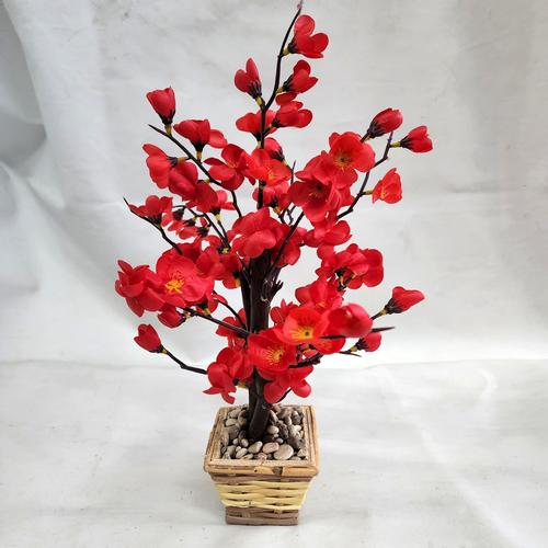 Jual POT BUNGA MEIHWA KECIL DEKOR MEJA HIASAN BUNGA SAKURA PINK MURAH ...