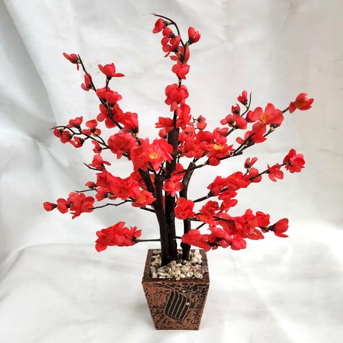 Jual POT BUNGA MEIHWA KECIL DEKOR MEJA HIASAN BUNGA SAKURA PINK MURAH ...