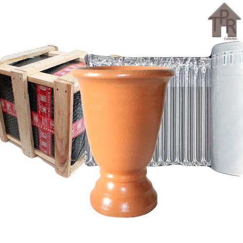 Jual Vas Bunga Model Trophy Bokor Terakota Gloss/Aged T30 Krat Kayu ...