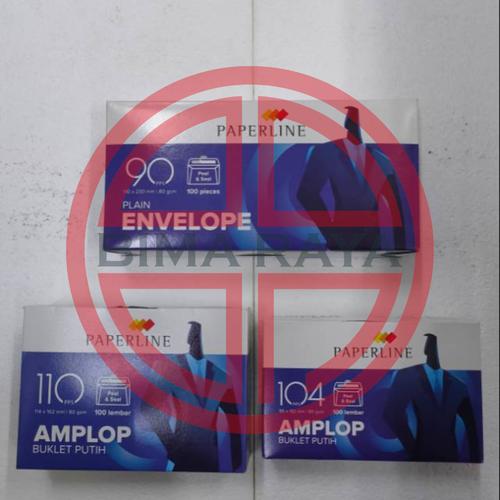 Jual Amplop putih Paperline polos 90 104 110 / Amplop putih peel seal ...