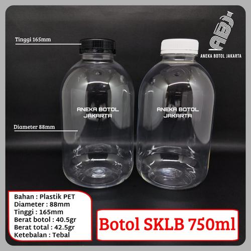 Jual Botol gendut 750 ml tebal / Botol SKLB 750 ml tebal - Putih ...