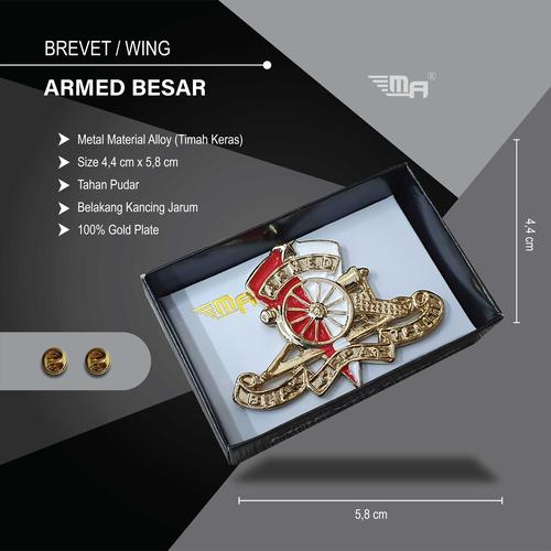 Jual WING ARMED BESAR BRIVET BREVET PIN PREMIUM EXCLUSIVE - Kota ...