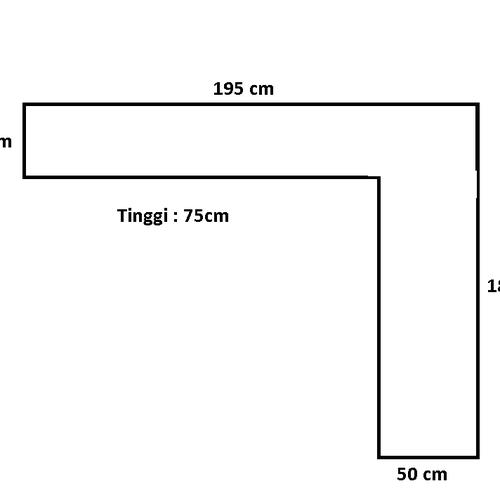Jual meja kerja Letter L - Kota Tangerang Selatan - zona meja lipat ...