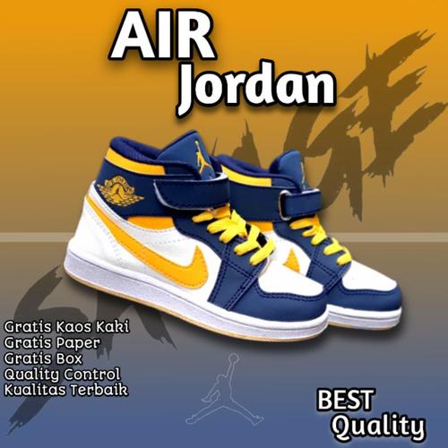 Jual Sneakers Anak Jordan Laki Laki Dan Perempuan High Quality - Hitam ...