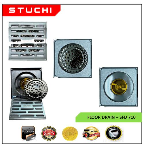 Jual Floor Drain Premiun Saringan Air Got STUCHI SFD 720 Kuningan Tebal ...