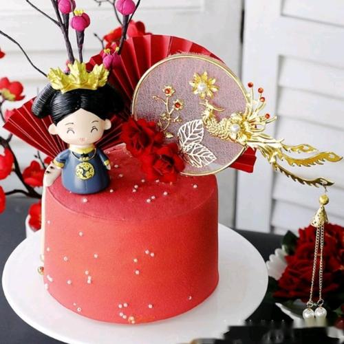 Jual topper cake kue phoenix dragon rose kupu classic premium - sangjit ...
