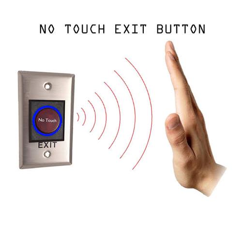 Jual EXIT BUTTON No Touch Sensor Contactless / Tombol Access Tanpa ...