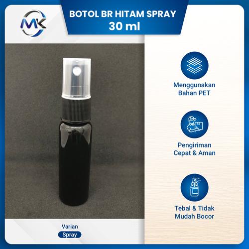 Jual Botol br 30 ml Botol Hitam Spray Hitam Pet Botol Refil Multifungsi ...