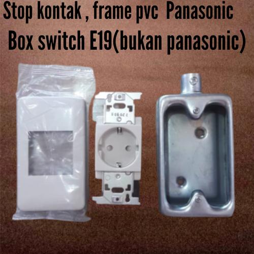 Jual Stop kontak WZJ1121 + Cover PVC WZJ1781 Panasonic + Box switch E19 - Kab. Bekasi ...