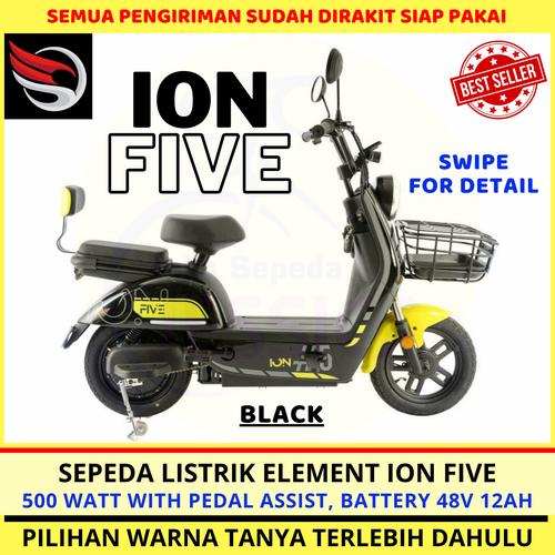 Jual Sepeda Motor Listrik Element ION FIVE - ION 5 500 Watt - BLACK ...