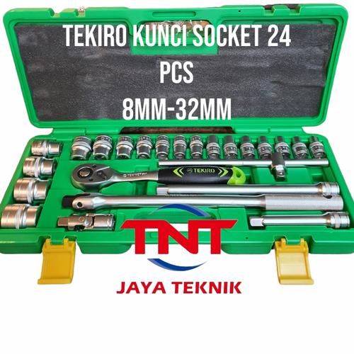 Jual KUNCI SOK SET TEKIRO 8-32MM 24PCS / KUNCI SOCKET TEKIRO 8-32 MM 24 PCS - Jakarta Barat ...