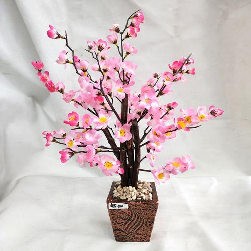 Jual POT BUNGA MEIHWA KECIL DEKOR MEJA HIASAN BUNGA SAKURA PINK MURAH ...