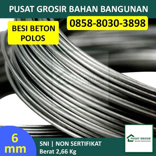 Jual Besi Beton 6mm Polos Full SNI Sertifikat Mill's Per Batang (12 ...