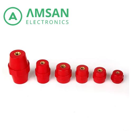 Jual Dudukan Busbar Isolator Insulator Silinder SM-25-30-35-51-76 Merah - SM25-M6 - Kab ...