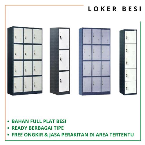 Jual LOKER BESI LOCKER PLAT BESI 9 PINTU 5 PINTU MURAH LENGKAP RAK BESI ...