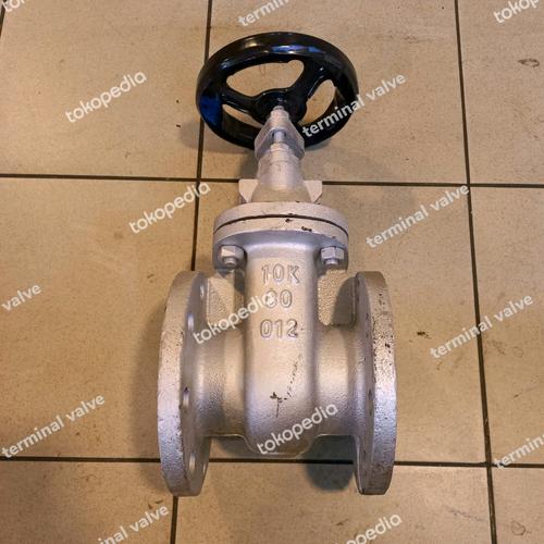 Jual gate valve 10k 3inch/gate valve cast iron jis10k 3"/gate valve ci ...