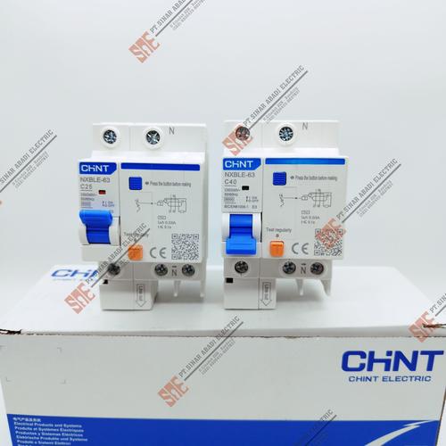 Jual RCBO / ELCB Chint 1P + N Phase 25A 40A NXBLE-63 MCB - 25A 300mA - Kota Bandung - PT Sinar ...